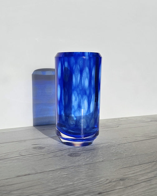 Vicke Lindstrand 'Colora' series for Kosta, Modernist Lapis and Cobalt ...